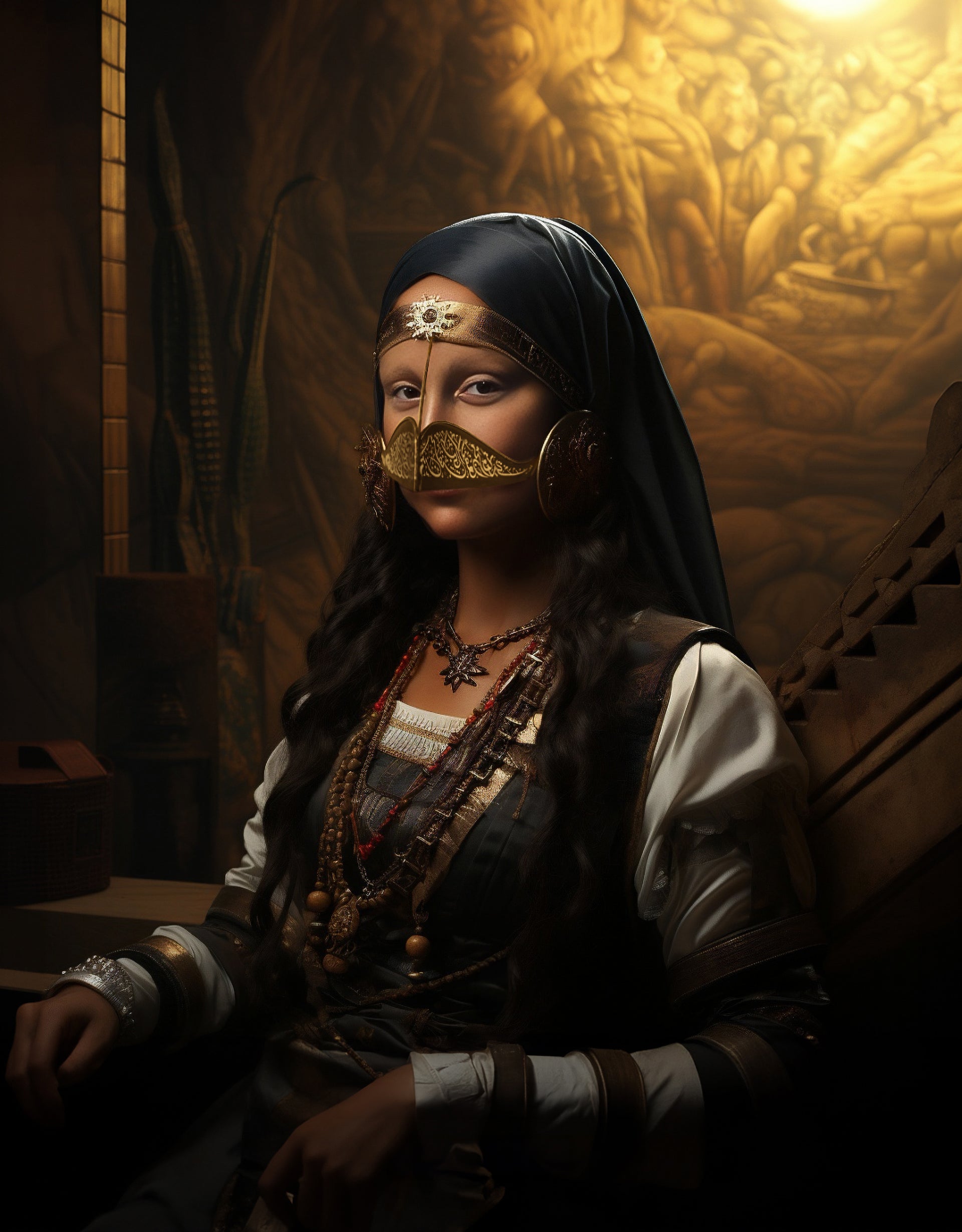 Arab Mona Lisa by Jyo John Mulloor – Tashkeel